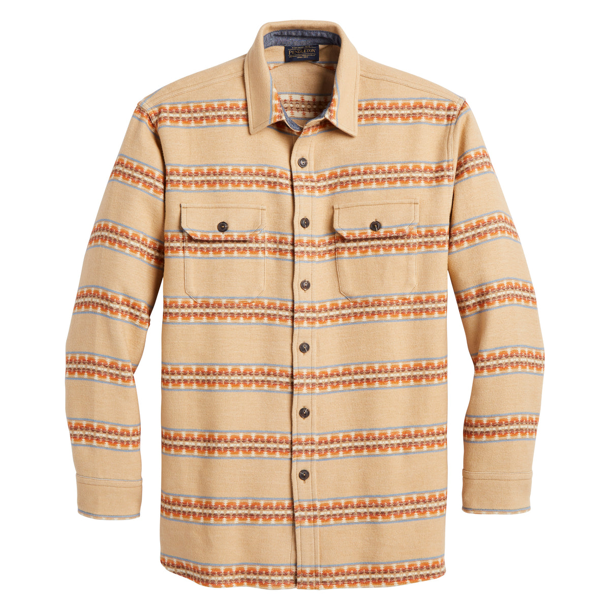 Tan Pinto Mountains Driftwood Shirt – Native Co. Gallery, LLC